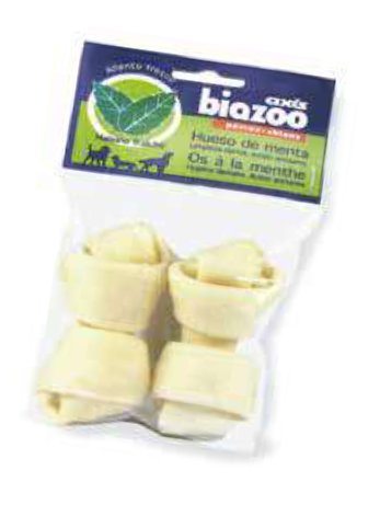 Biozoo Medium Minty Knotted Bone 2U | Buy Bones at PetFoodCyprus.com